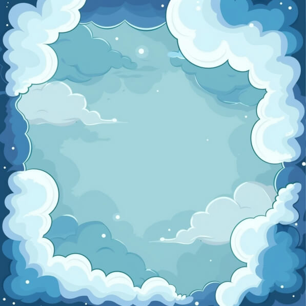 Download Cartoon Frame with Clouds and Stars Backgrounds Online ...