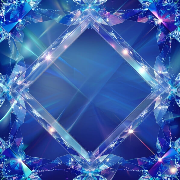 Download Abstract Ice Crystal Diamonds on Blue Background Backgrounds ...
