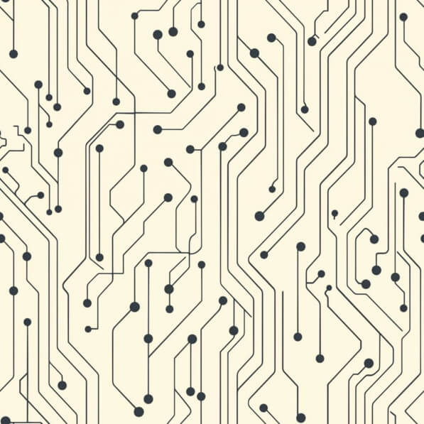 Download Seamless Circuit Board Pattern in Black and White with Dots ...