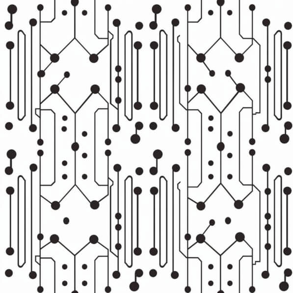 Download Black and White Circuit Board Pattern Patterns Online ...