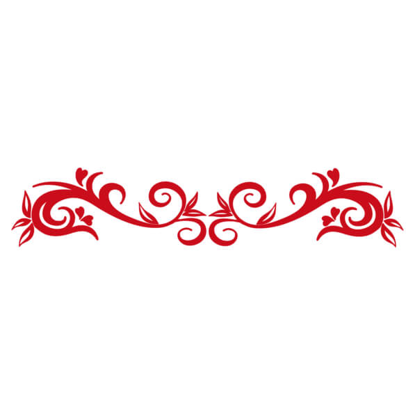 Download Artistic Red Border and Ornate Clock Borders & Corners Online ...