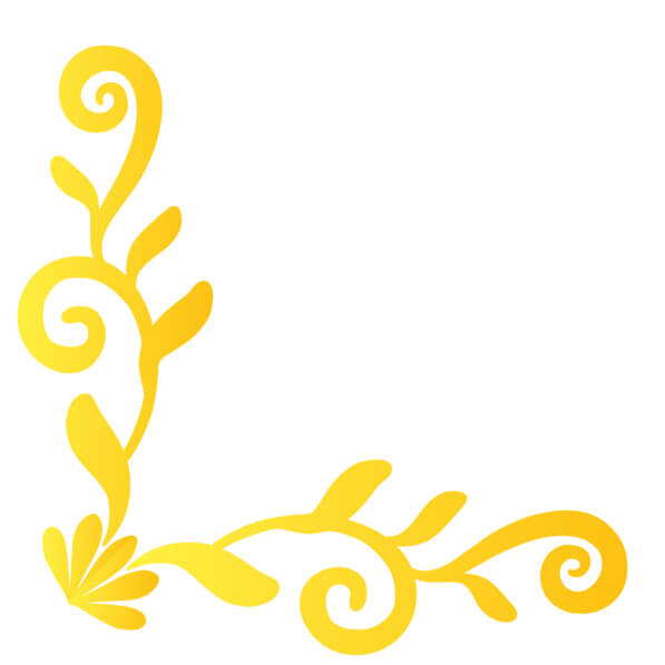 Download Yellow Letter L with Swirls and Floral Designs Borders ...