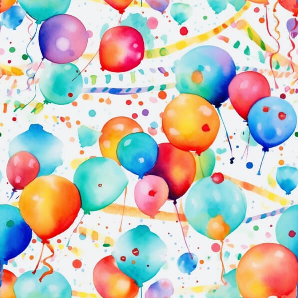 Download Colorful Balloons and Confetti Seamless Pattern Patterns ...