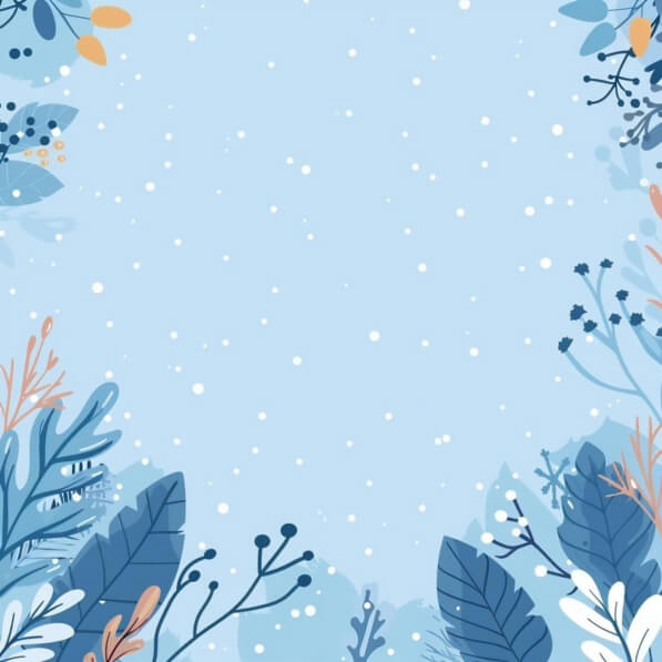 Download Blue Winter Background with Snowflakes and Leaves Backgrounds ...