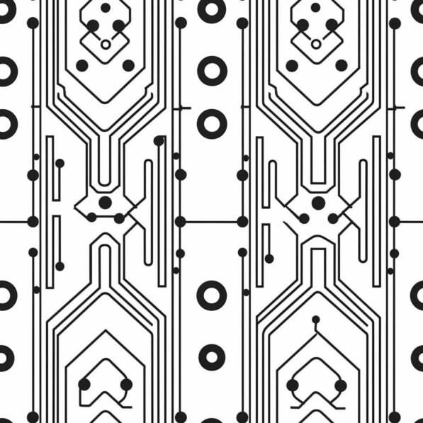 Download Black and White Circuit Board Pattern Patterns Online ...