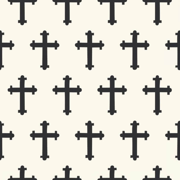 Download Seamless Pattern of Black and White Crosses on Beige ...
