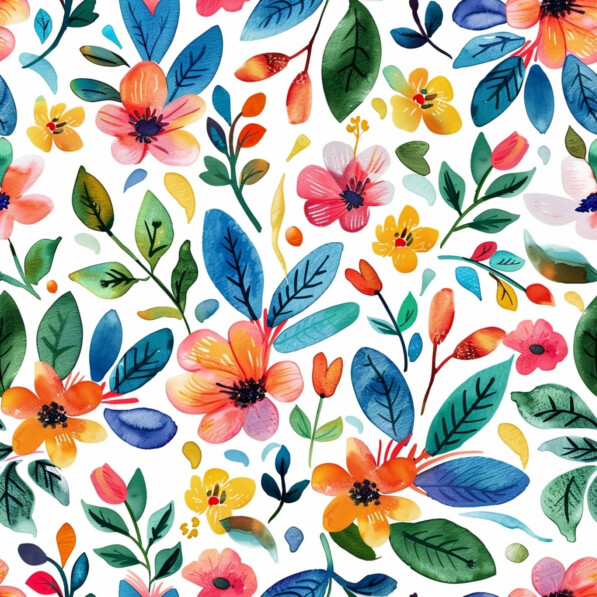 Download Colorful Floral Seamless Pattern Patterns Online - Creative ...