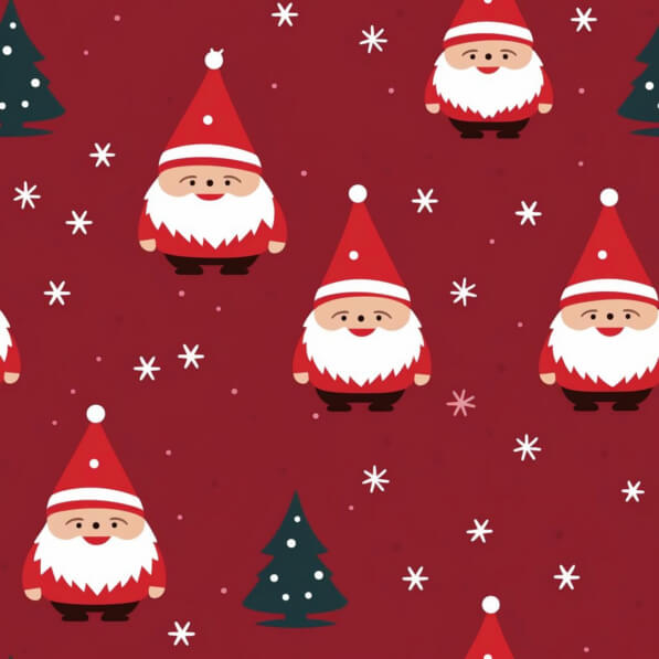Descarga Patrón continuo de Santa Claus Patrones En Línea - Creative ...