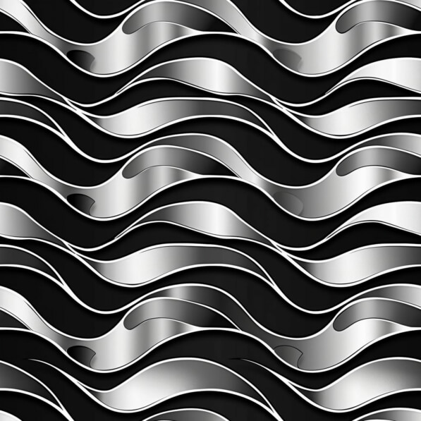 Download Black and Silver Seamless Pattern with Wavy Lines Patterns ...