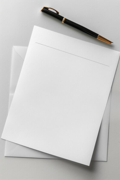 Download Stationery Image with Pen, Envelope, and Papers Mockups Online ...