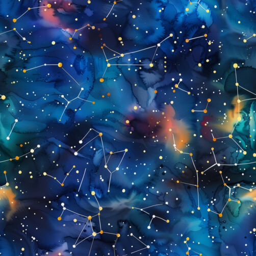 Download Gold Stars and Constellations Pattern Patterns Online ...