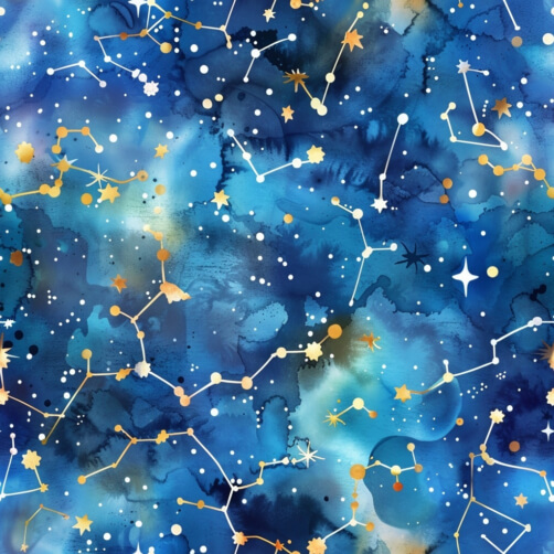 Download Gold Stars and Constellations Pattern Patterns Online ...
