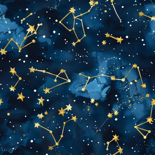 Download Gold Stars and Constellations Pattern Patterns Online ...
