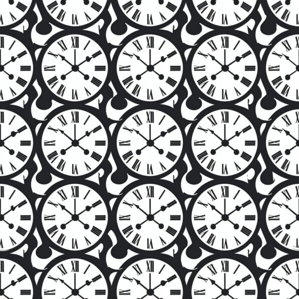 Download Black and White Clocks Seamless Pattern Patterns Online ...