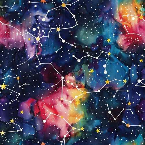 Download Starry Night Sky with Visible Constellations Patterns Online ...
