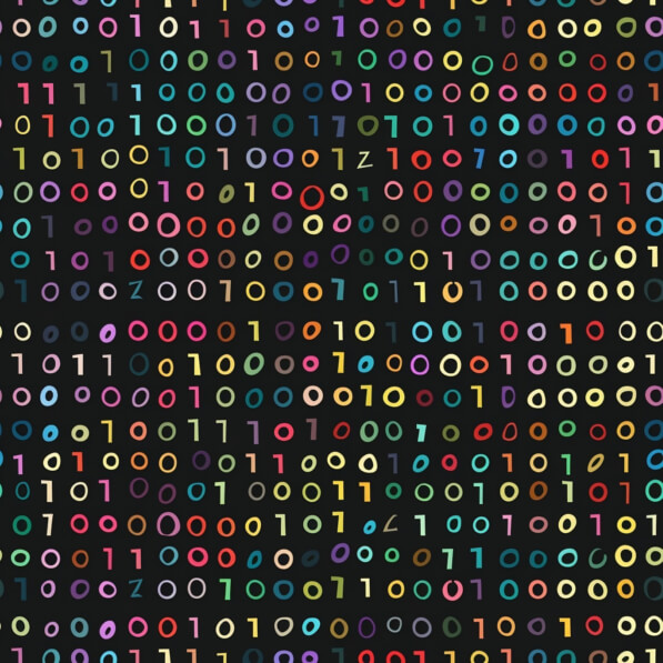 Download Seamless Pattern of Colorful Dots in Binary Codes Patterns ...