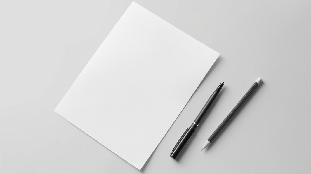 Download Blank White Paper and Ink Pens Mockups Online - Creative Fabrica