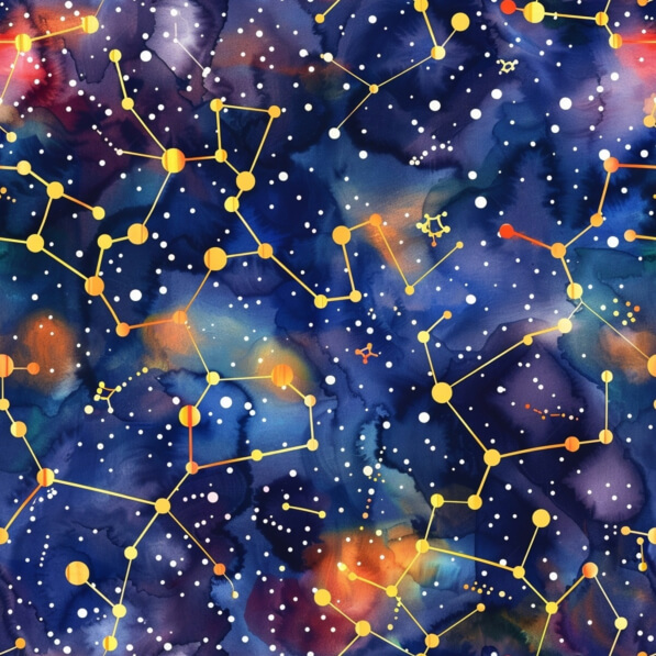 Download Constellation Artwork with Zodiac Signs and Planets Patterns ...