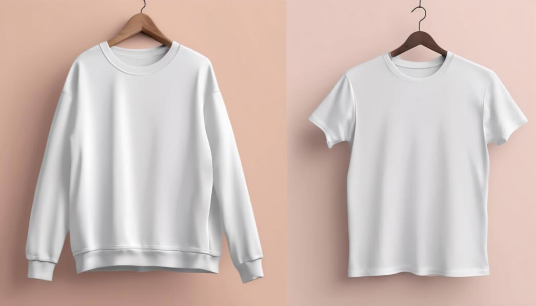 Download White T-Shirts Mockup on Pink Background Mockups Online ...