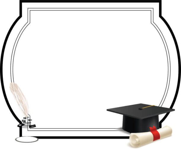Download Elegant Graduation Certificate Border Frames Online - Creative ...