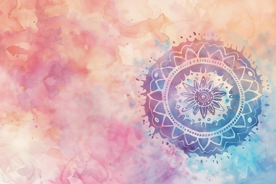 Scarica Dipinto ad acquerello di un mandala colorato Sfondi Online ...