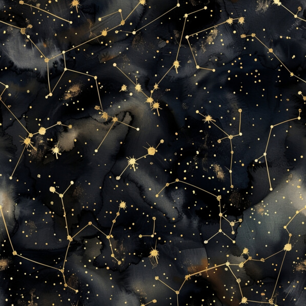 Download Elegant Black Background with Gold Stars and Constellations ...