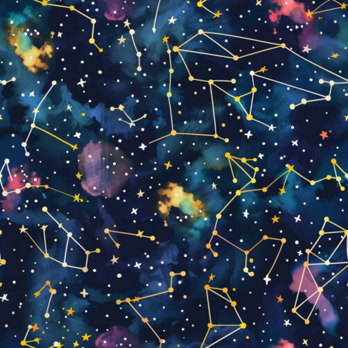 Download Gold Stars and Constellations Pattern Patterns Online ...