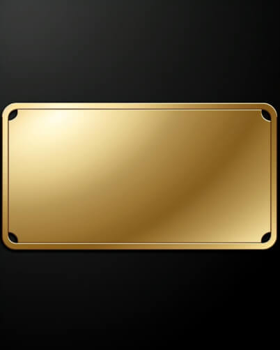 Download Gold Rectangular Metal Plate on Black Background Backgrounds ...