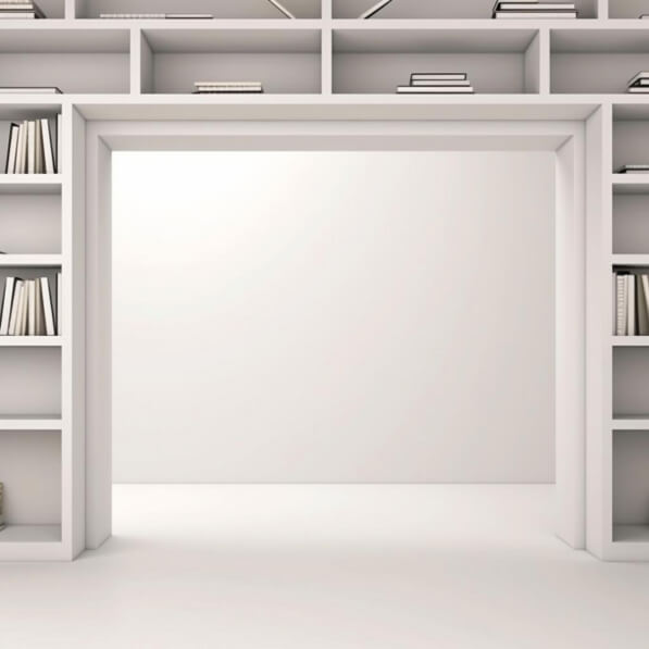 Download White Bookcase with Open Door and Books Backgrounds Online ...