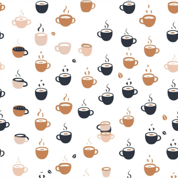 Download Seamless Coffee Cup Pattern Patterns Online - Creative Fabrica