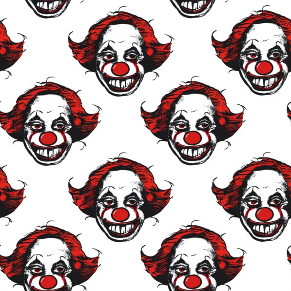 Download Seamless Clown Faces Pattern Patterns Online - Creative Fabrica