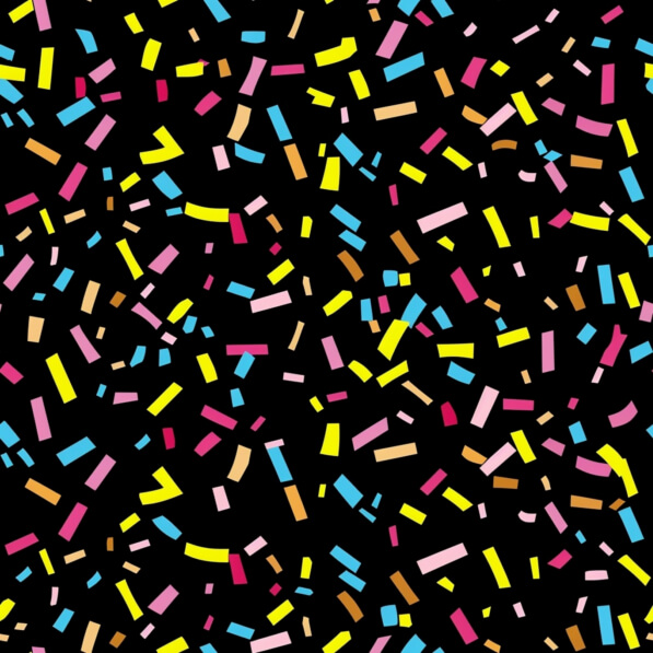 Download Colorful Confetti Pattern on Black Background Patterns Online ...