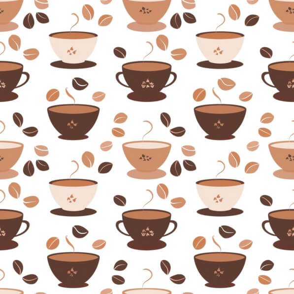Download Coffee Cups and Beans Seamless Pattern Patterns Online ...