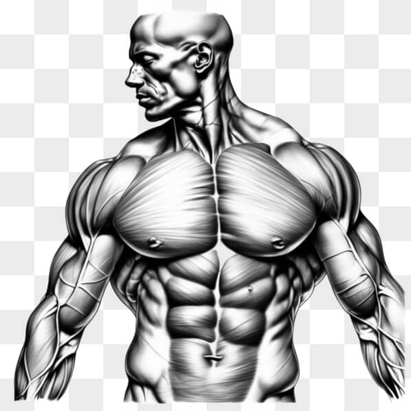 Baixe Desenho Educacional de Músculos e Torso do Corpo de um Homem ...