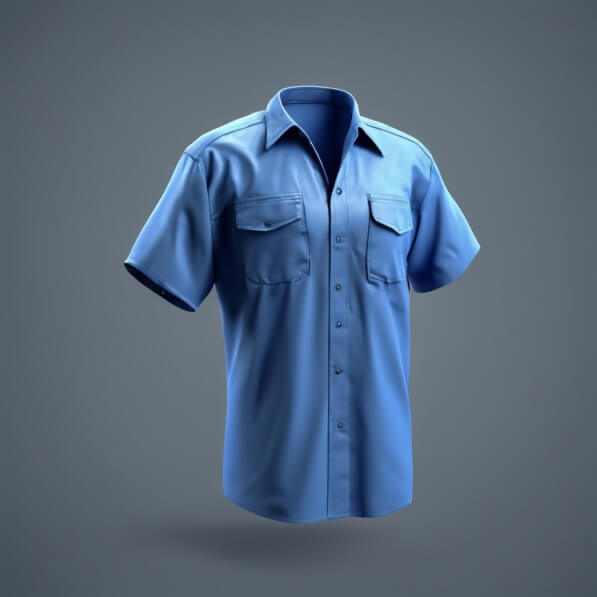Download Blue Work Shirt on Gray Background Mockups Online - Creative ...