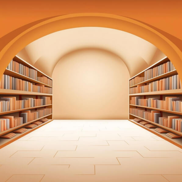 Descarga Biblioteca Vacía con Estanterías y Arco Fondos En Línea ...