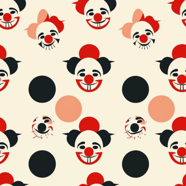 Download Seamless Clown Pattern Patterns Online - Creative Fabrica