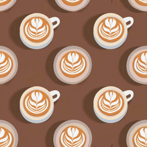 Download Coffee Cup Seamless Pattern Patterns Online - Creative Fabrica