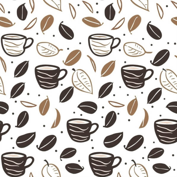 Download Seamless Coffee Pattern Patterns Online - Creative Fabrica