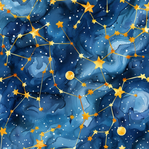 Download Starry Night Sky with Visible Constellations Patterns Online ...