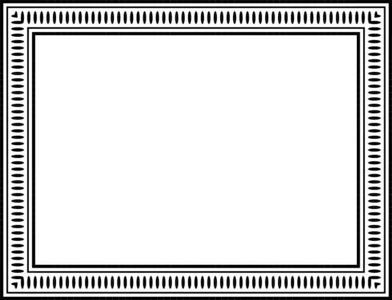 Download Black and White Ornate Frame Frames Online - Creative Fabrica