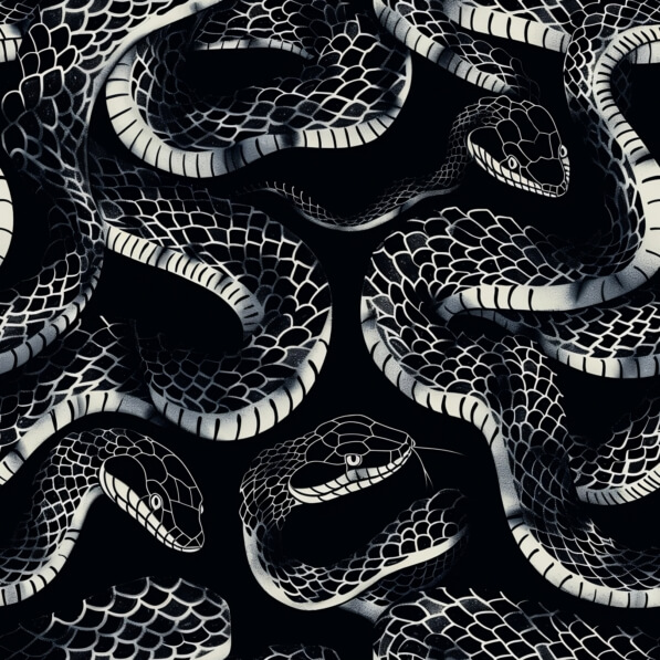 Download Black and White Snake Pattern Patterns Online - Creative Fabrica