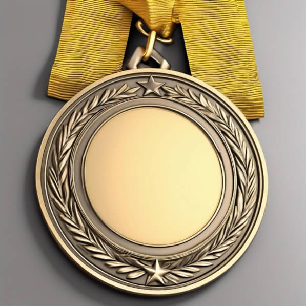 Download Gold Medal with Yellow Ribbon Mockups Online - Creative Fabrica