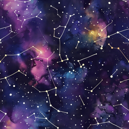 Download Gold Stars and Constellations Pattern Patterns Online ...