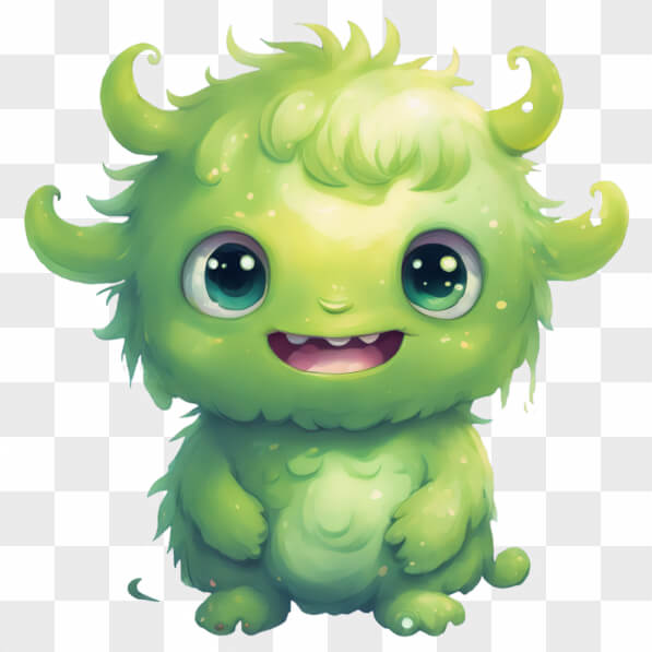 Download Kawaii Small Green Monster Kawaii Online - Creative Fabrica