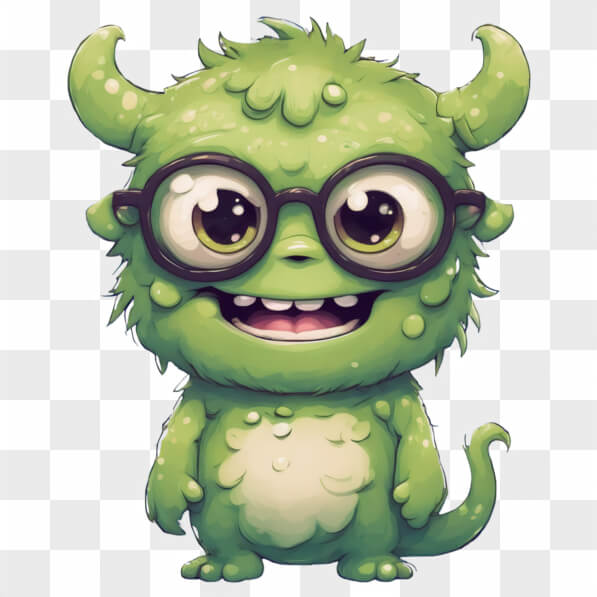 Download Kawaii Green Monster Avatar Kawaii Online - Creative Fabrica