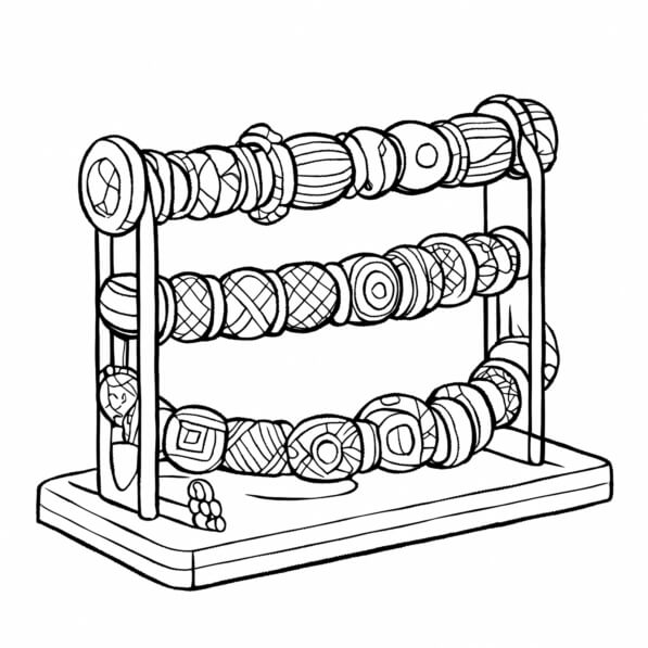 Download Bead Display Coloring Page for Jewelry Making Education ...