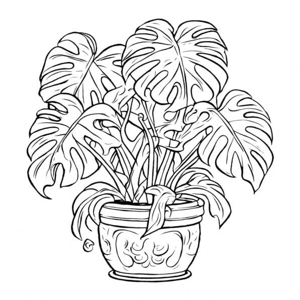 Desenhos De Plantas Tropicais Para Colorir