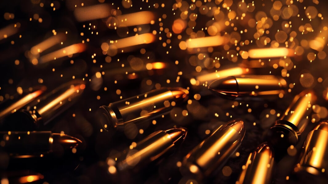 Download Golden Background with Floating Bullets Backgrounds Online ...