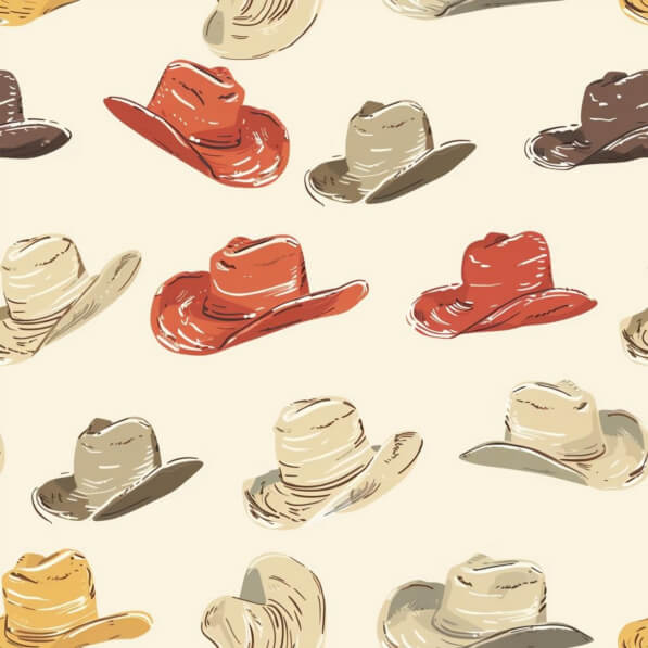 Download Colorful Cowboy Hat Seamless Pattern Patterns Online ...